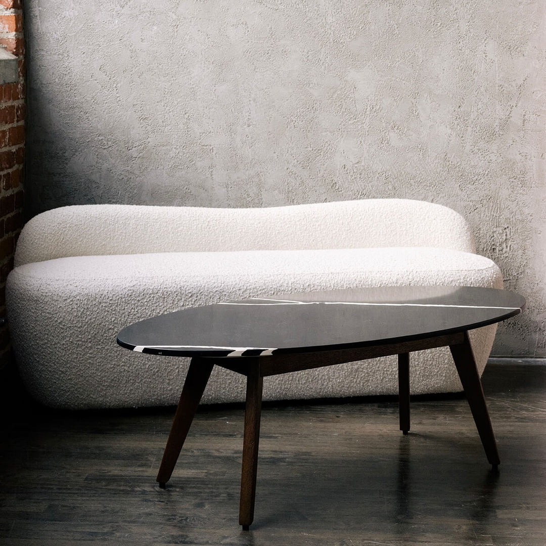 Boria - Black Quartz coffee table - Mim Concept